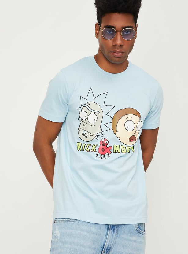 Buy Men Slim Fit Rick & Morty T-shirt Online at just Rs. 499.0 ...
