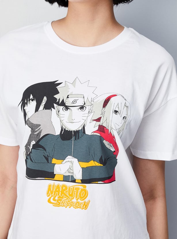 Buy Women Naruto Printed T-shirt Online at just Rs. 499.0 ...