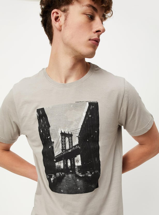 Buy Men Slim Fit Graphic T-shirt Online at just Rs. 249.0 ...