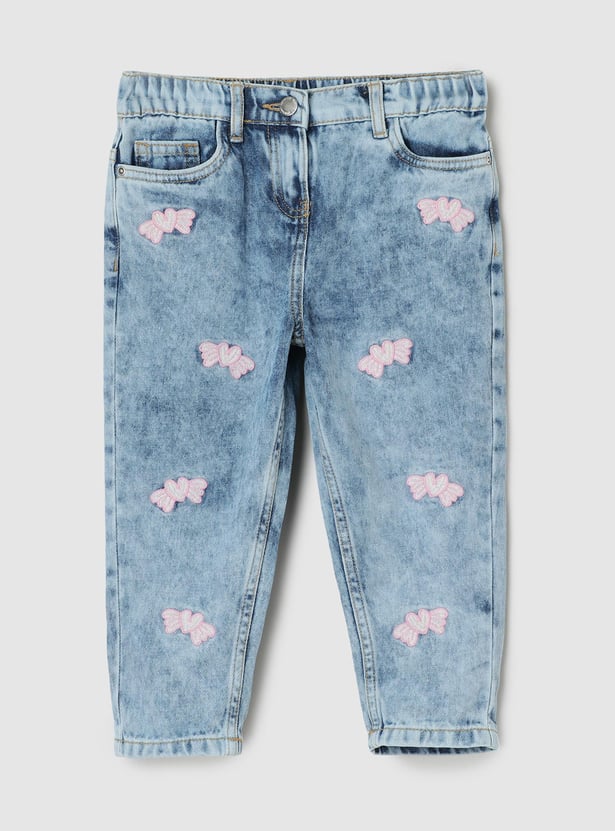 Buy Girls Embroidered Jeans Online at just Rs. 699.0 - 1000012830144 ...