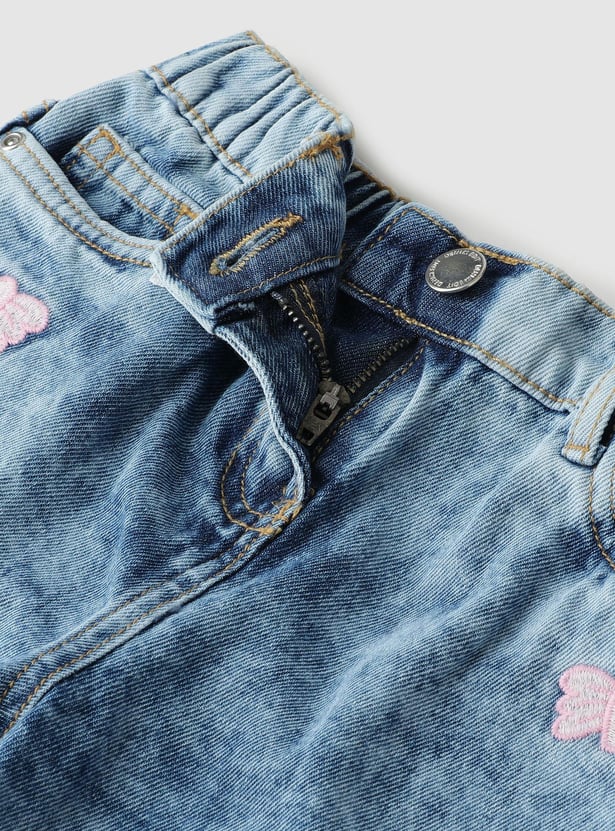 Buy Girls Embroidered Jeans Online at just Rs. 699.0 - 1000012830144 ...