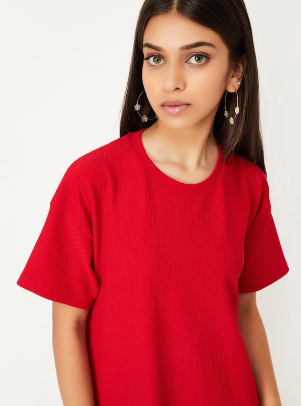 Buy Girls A-line Knit Dress Online at just Rs. 499.0 - 1000012840071 ...