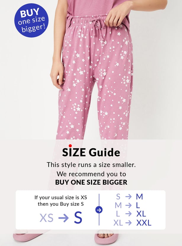 Buy Women Star Printed PJ Set Online at just Rs. 799.0 - 1000012867650 ...