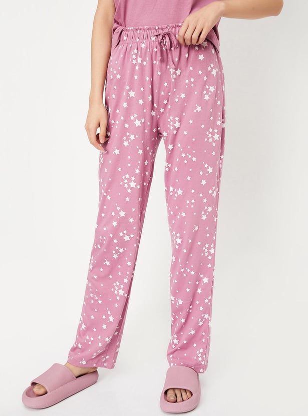 Buy Women Star Printed PJ Set Online at just Rs. 799.0 - 1000012867650 ...