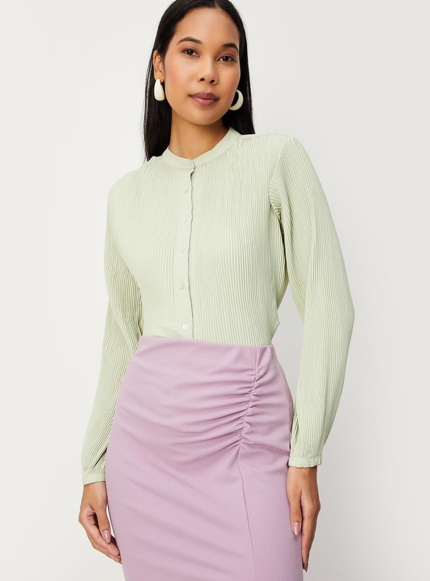 Buy Women Pleated Semi-Formal Blouse Online at just Rs. 899.0 ...