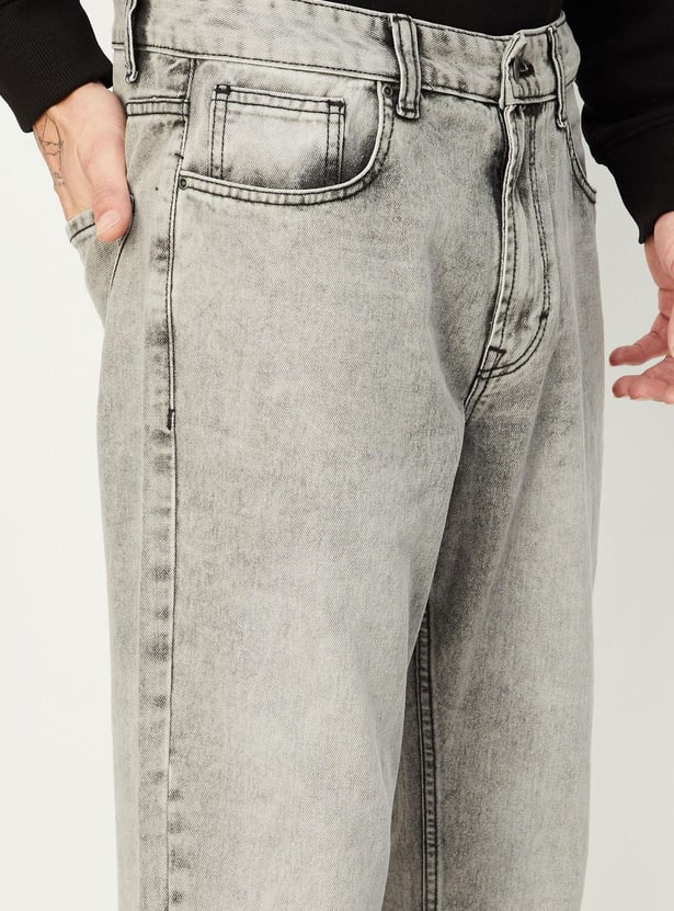 Buy Men Straight Fit Washed Jeans Online at just Rs. 1299.0 ...