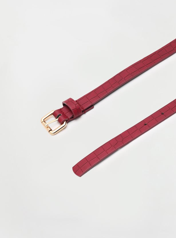Buy Women Croc Embossed Belt Online at just Rs. 199.0 - 1000012922957 ...