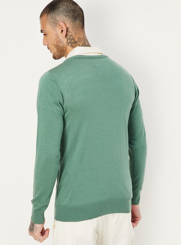 Buy Men Slim Fit Solid Sweater Online at just Rs. 999.0 - 1000012936539 ...
