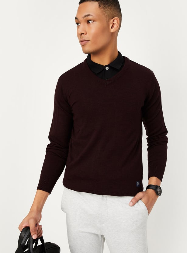 Buy Men Soft Low Pill Slim Fit Sweater Online at just Rs. 799.0 ...