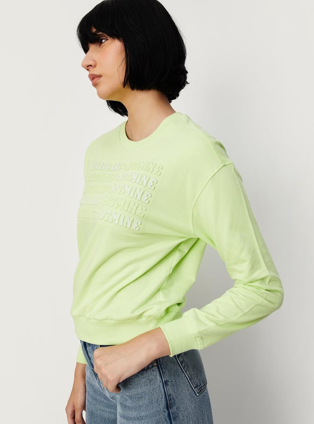 Buy Women Embossed Sweatshirt Online at just Rs. 599.0 - 1000012963794 ...