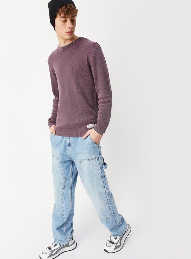 Buy Men Flat Knit Slim Fit Sweater Online at just Rs. 1299.0 ...