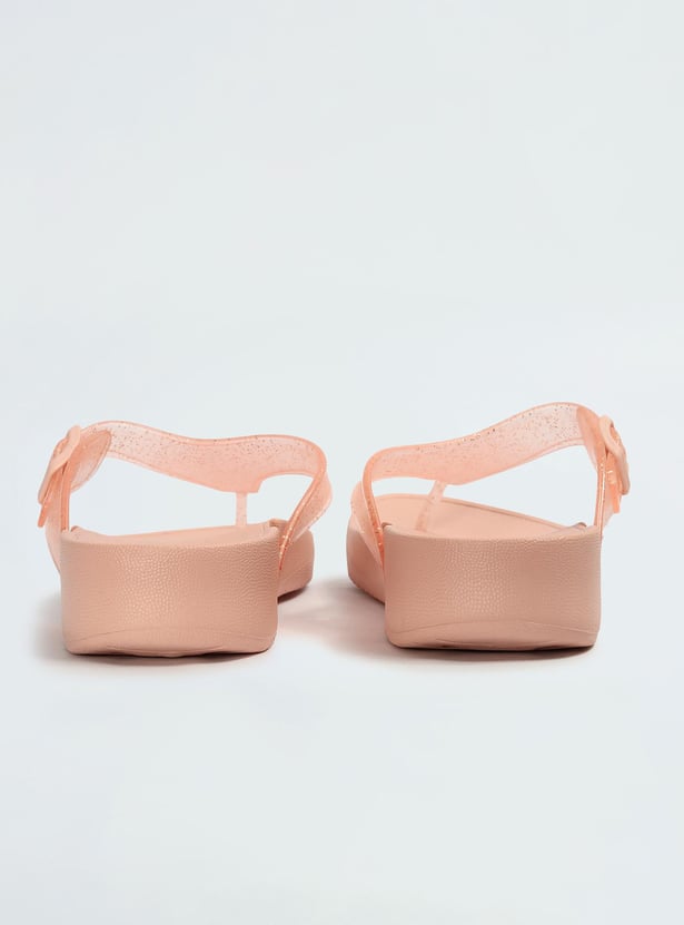 Buy Women Glitter V-Strap Sandals Online at just Rs. 499.0 ...