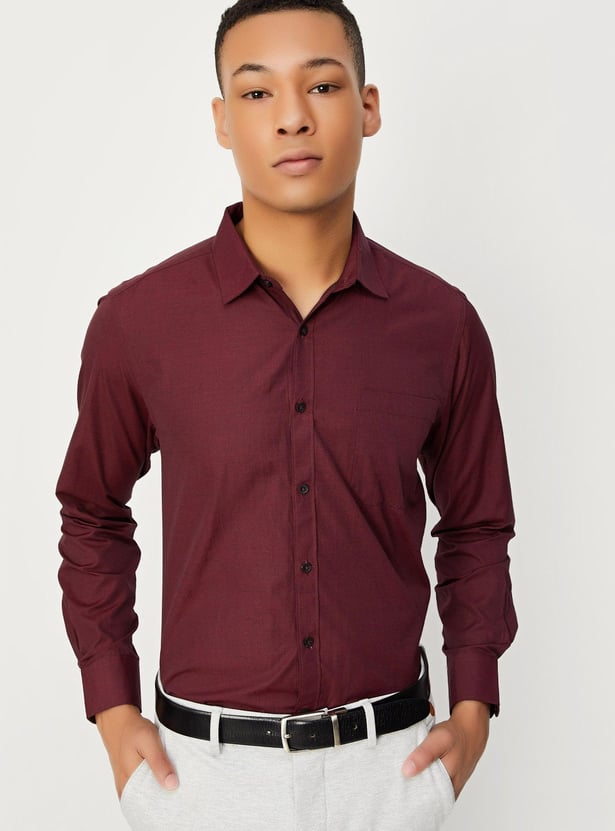 Buy Men Slim Fit Formal Shirt Online at just Rs. 699.0 - 1000013076271 ...